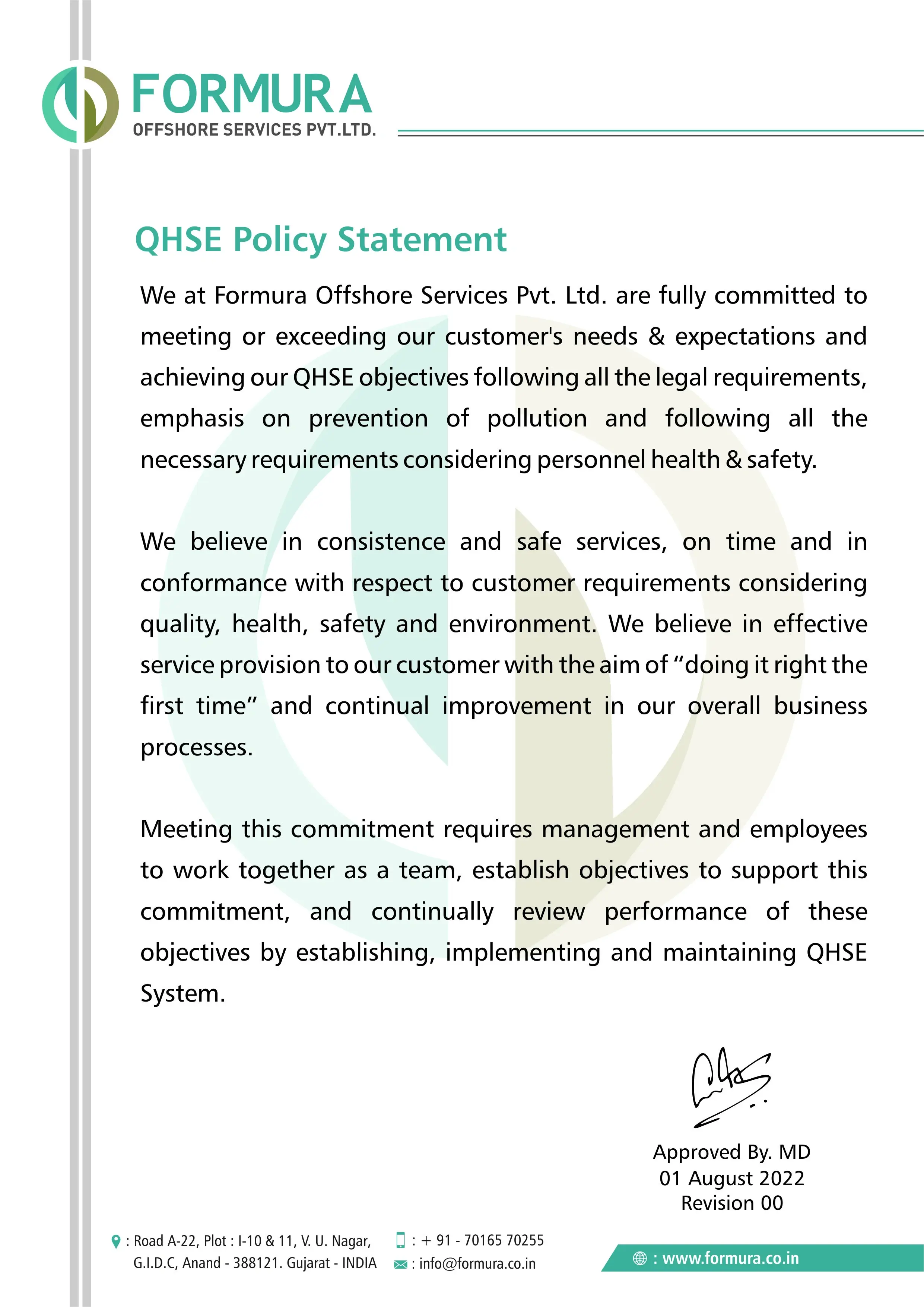 Enhance Safety & Quality with Formura's QHSE Standards